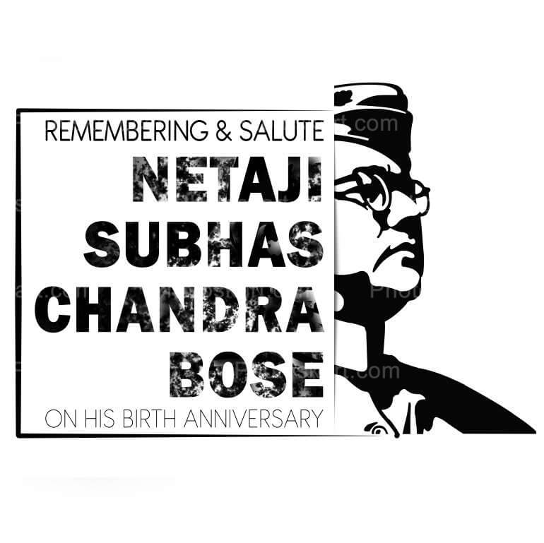 netaji subhas chandra bose birth anniversary vector | Photoskart