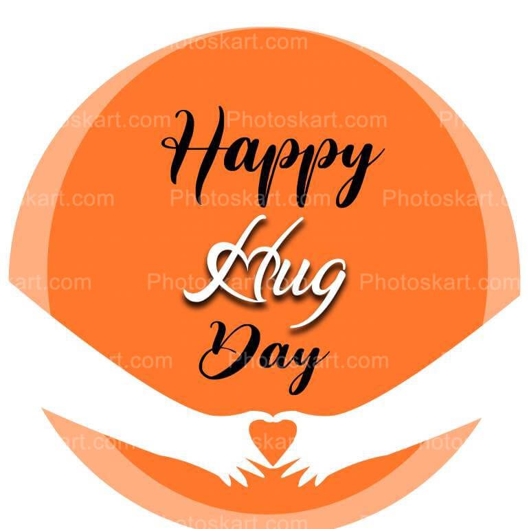 orange background hug day free stock image | Photoskart