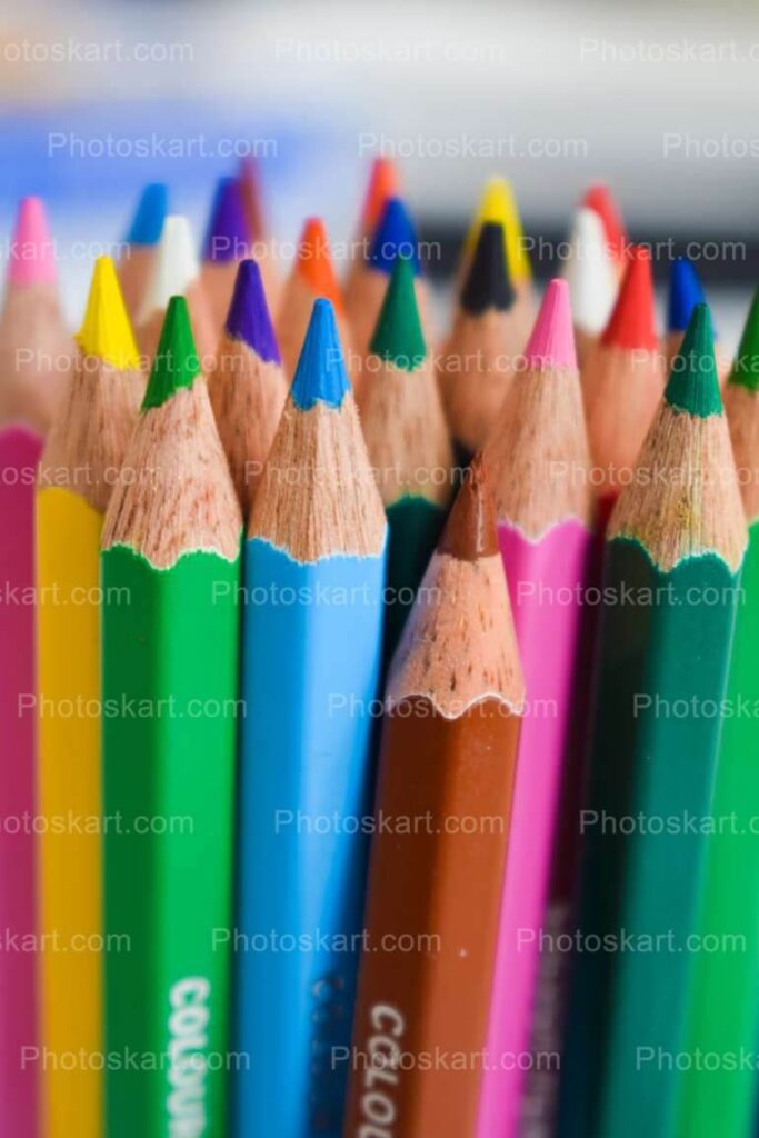 multiple color pencil stock photos