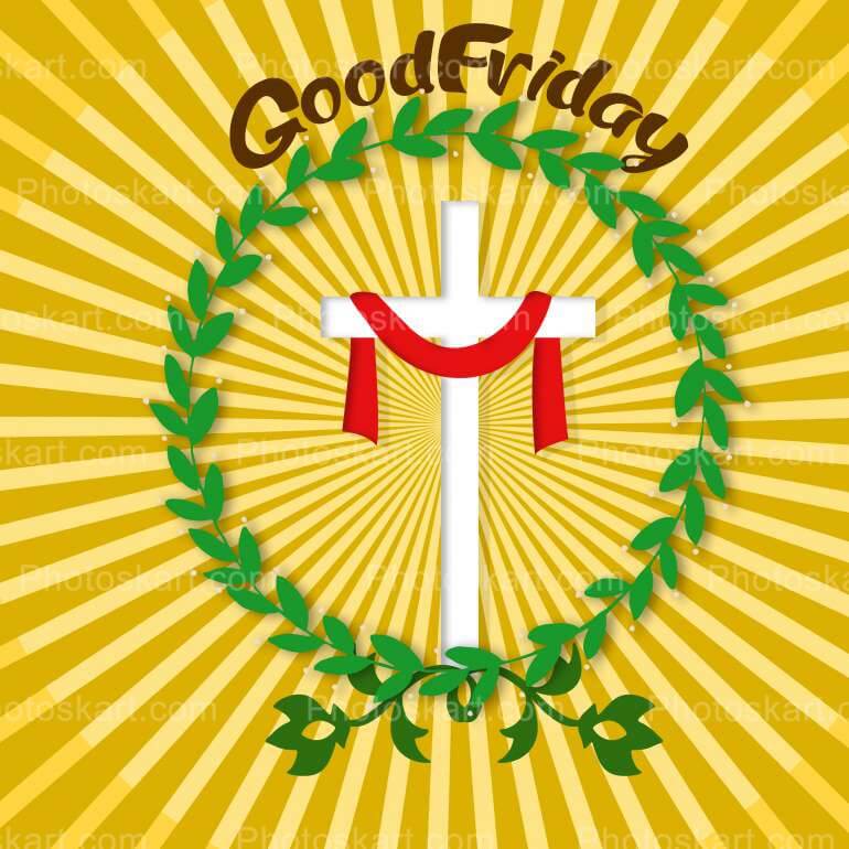 Free Good Friday Wishing Vector