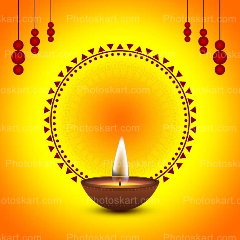 diwali special background with diya vector | Photoskart